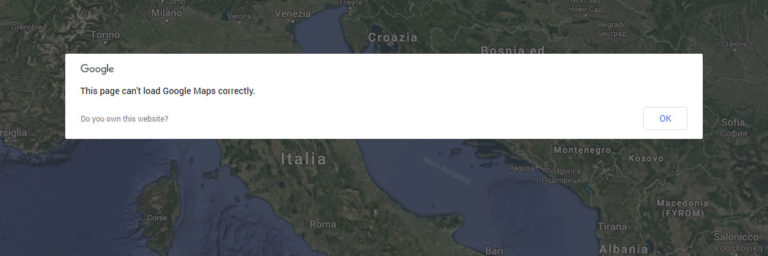 How to solve "This page can't load Google Maps correctly"